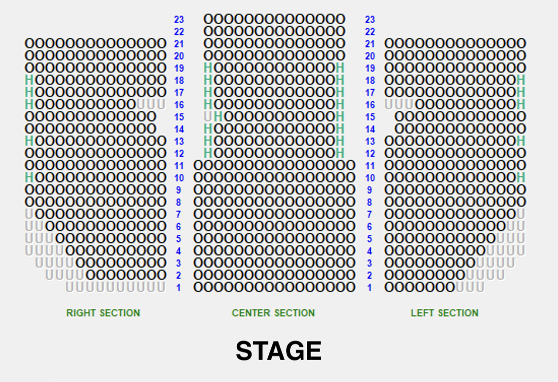 Hughes Brothers Theatere Seating Chart – Hughes Brothers Theatre